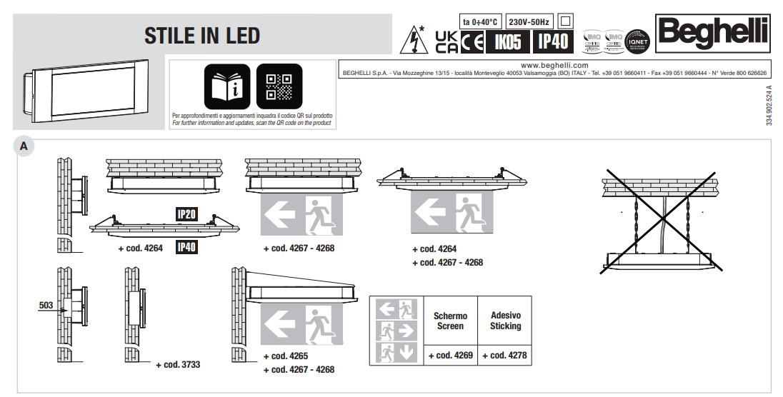 Manuale Beghelli 1499/24 PDF