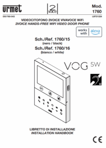 Manuale citofono Urmet 1760/15 e 1760/16 PDF - Manuali d'Uso in Italiano